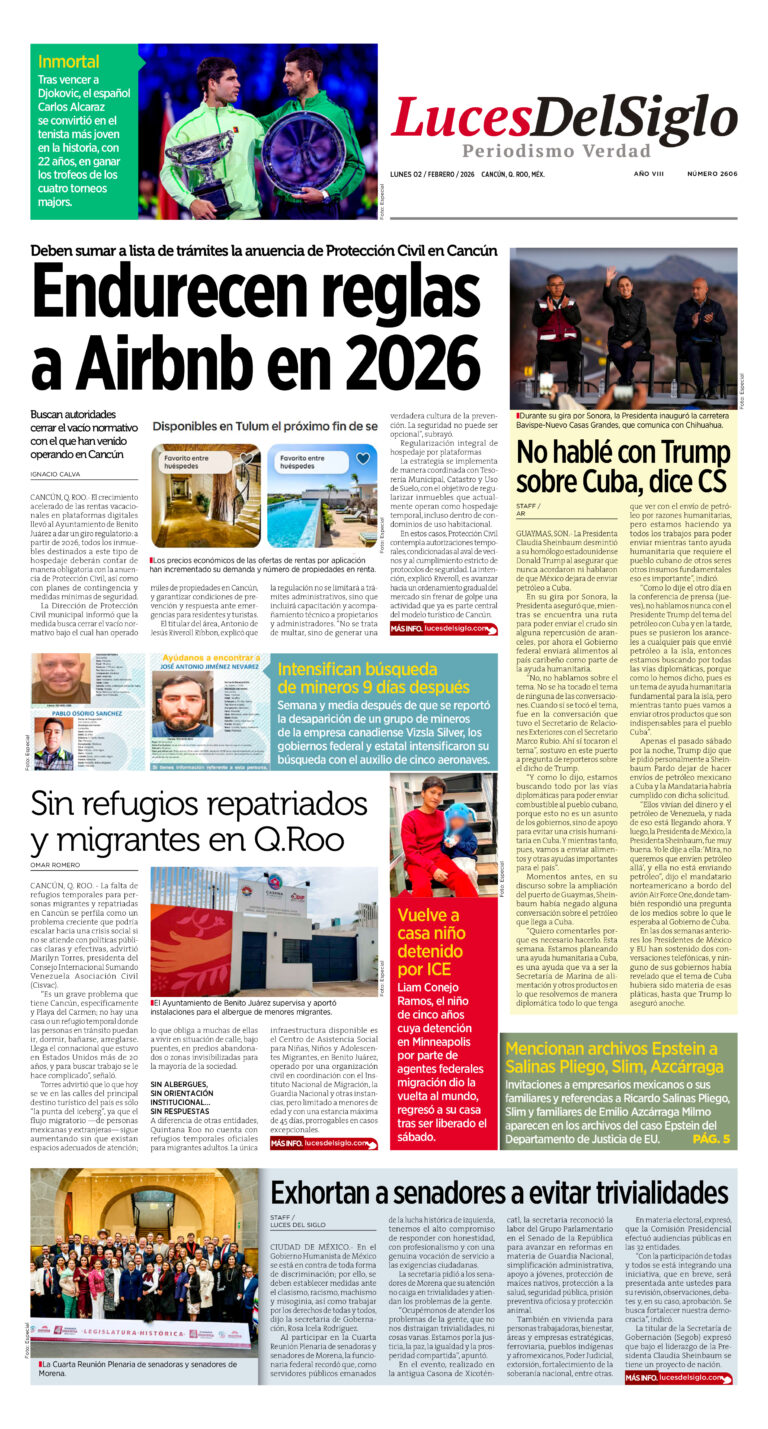 Lunes 02 de febrero del 2026 - Luces del Siglo